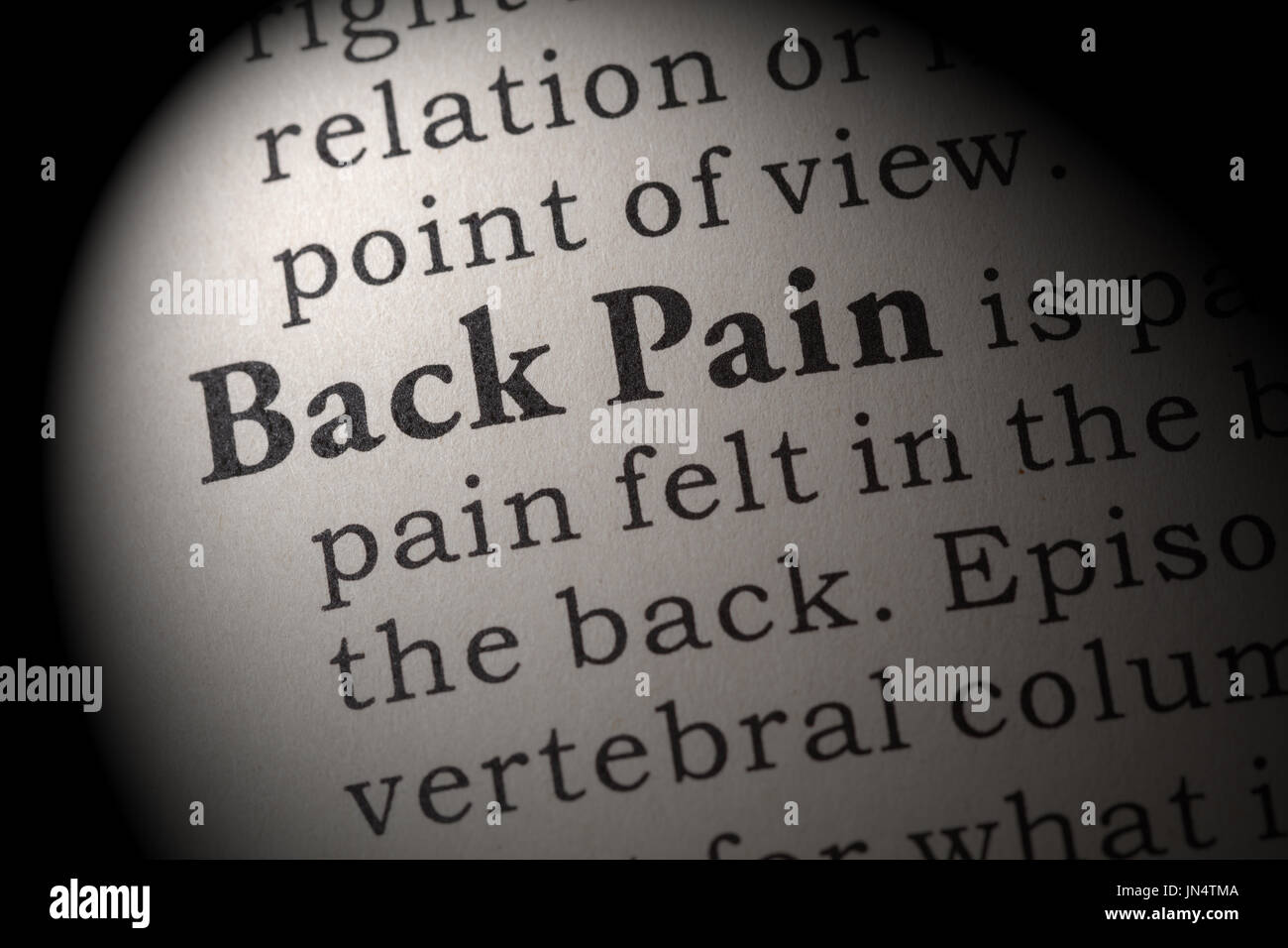 Fake Dictionary, Dictionary definition of the word Back Pain. including ...
