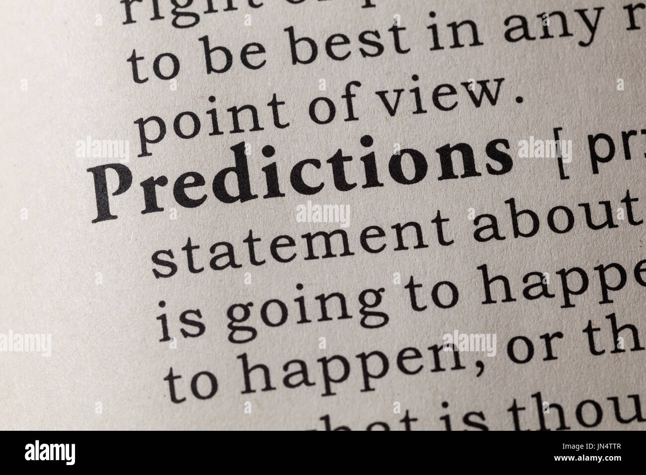 Fake Dictionary, Dictionary definition of the word predictions ...