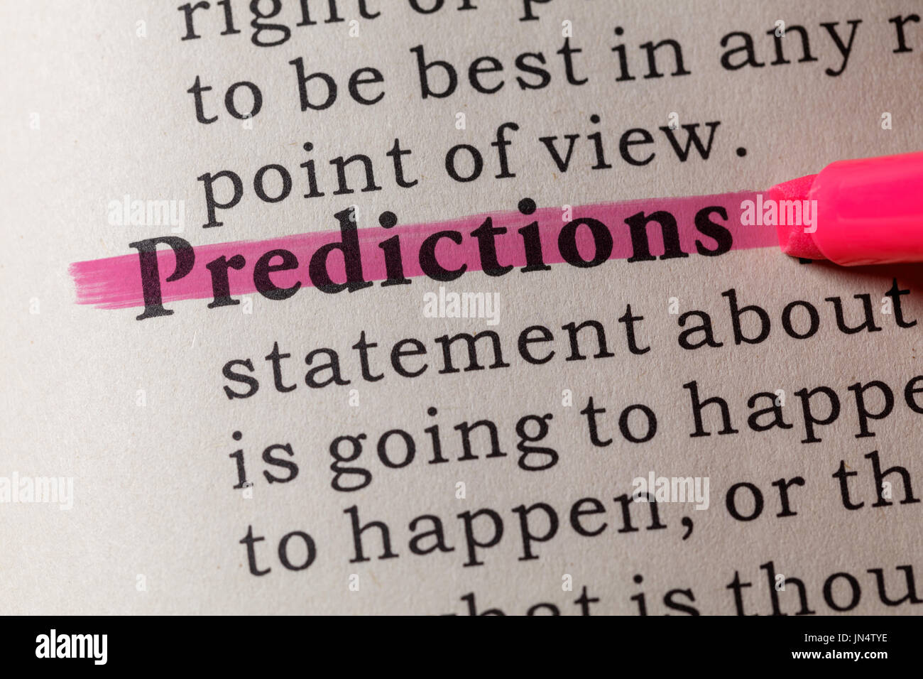 Fake Dictionary, Dictionary definition of the word predictions ...