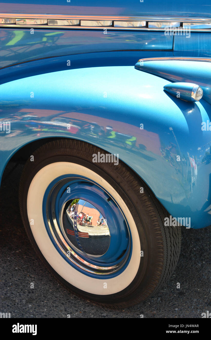 Blue Vintage Cars Stock Photo - Alamy
