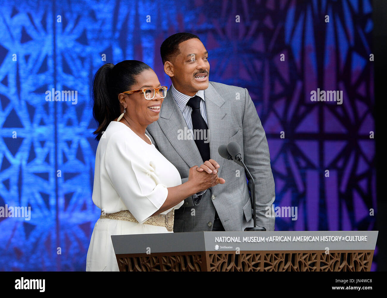 Oprah Winfrey, and Will Smith speak at the opening ceremony of the ...