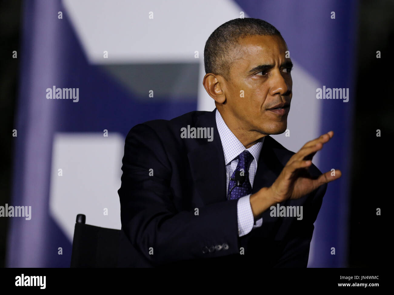 United States President Barack Obama participates in a panel discussion ...
