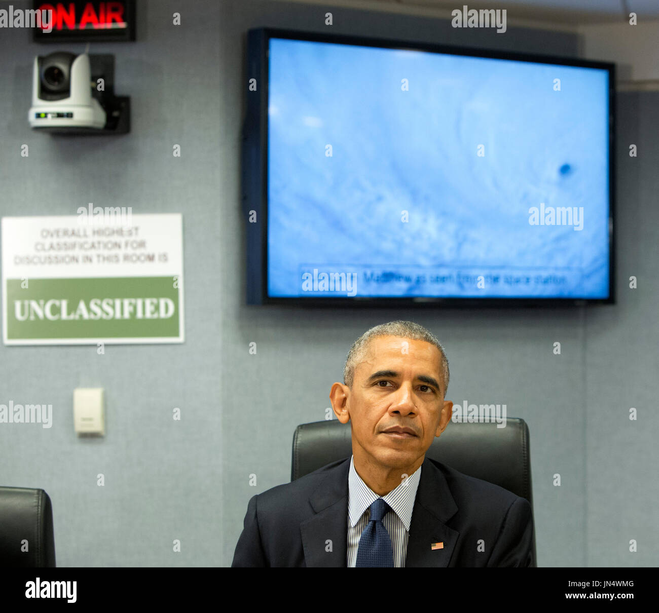 United States President Barack Obama makes a statement after receiving ...