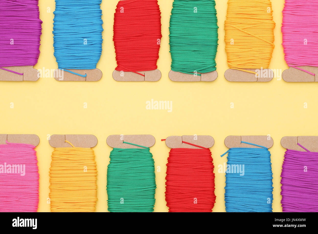 colorful thread spools - needlework, craft, sewing and tailoring ...