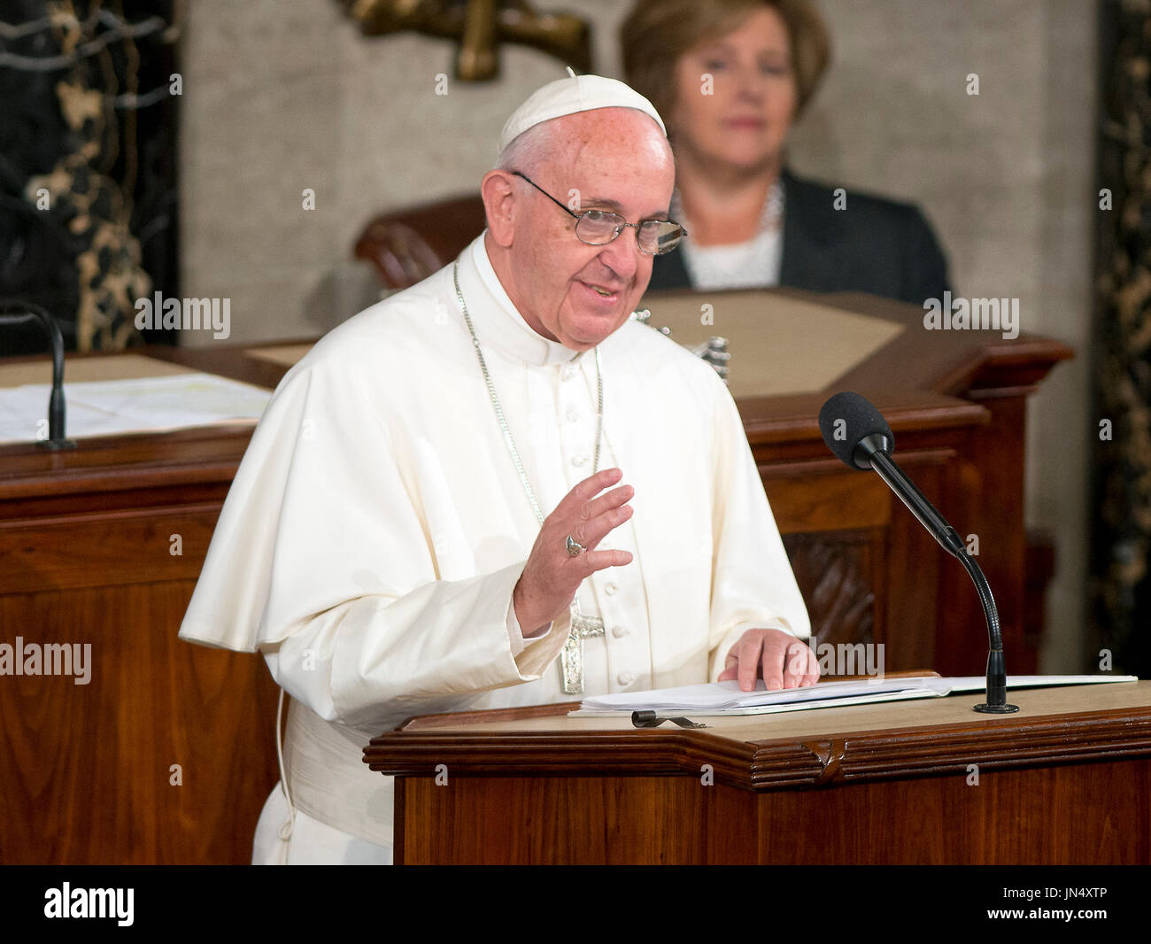 Pope Francis delivers an address to a Joint Session of the United ...