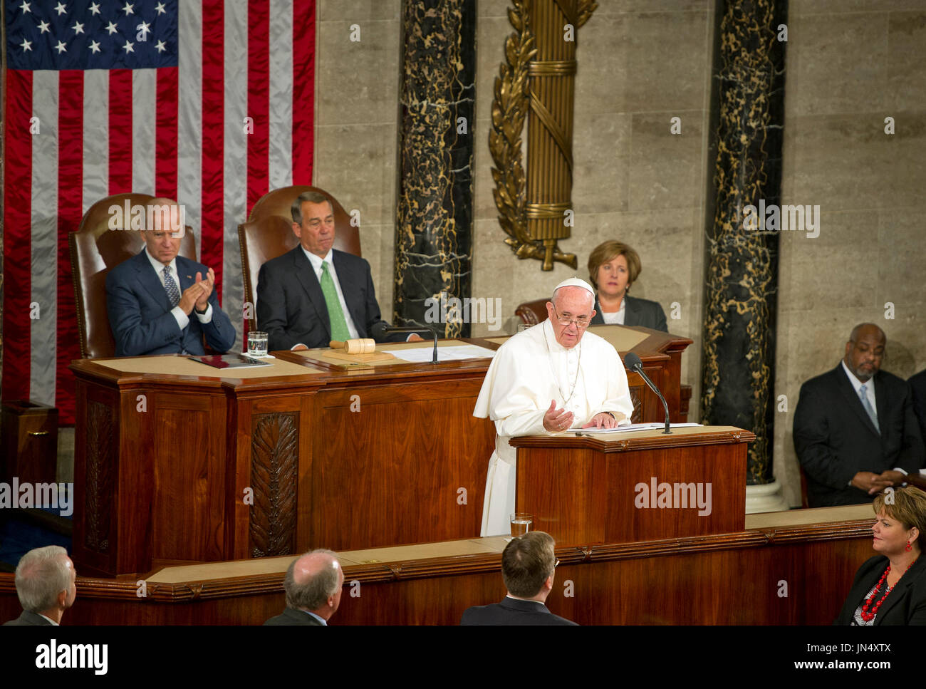 Pope Francis delivers an address to a Joint Session of the United ...