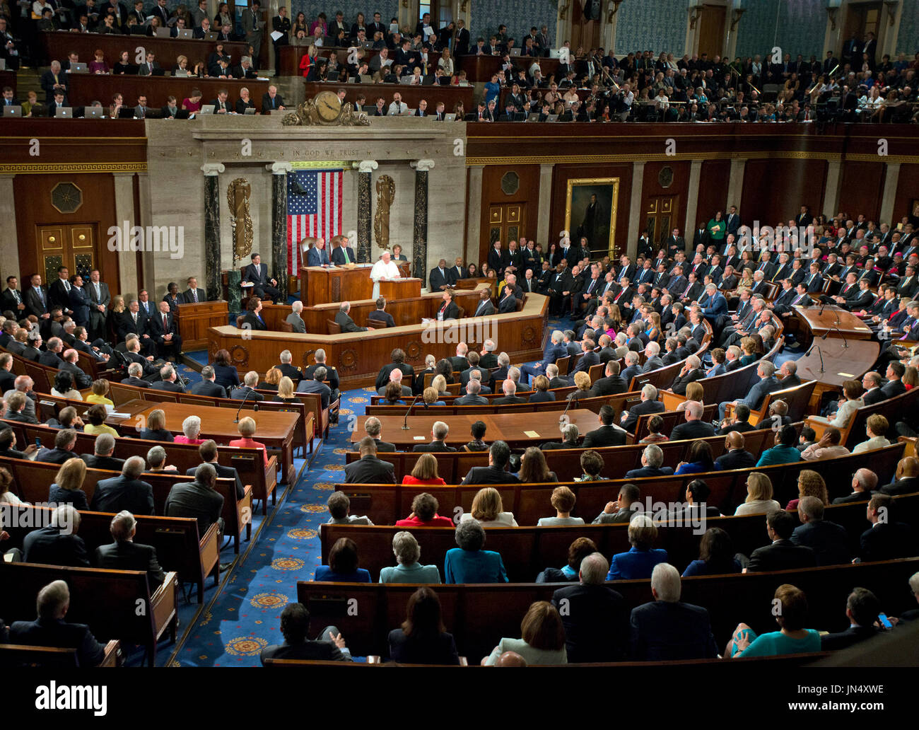 Pope Francis delivers an address to a Joint Session of the United ...