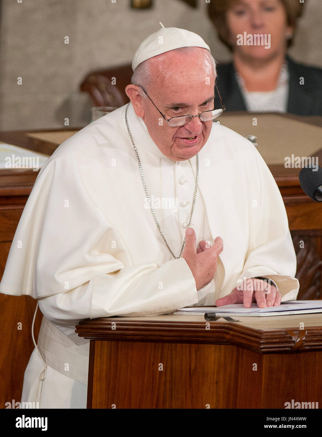 Pope Francis delivers an address to a Joint Session of the United ...