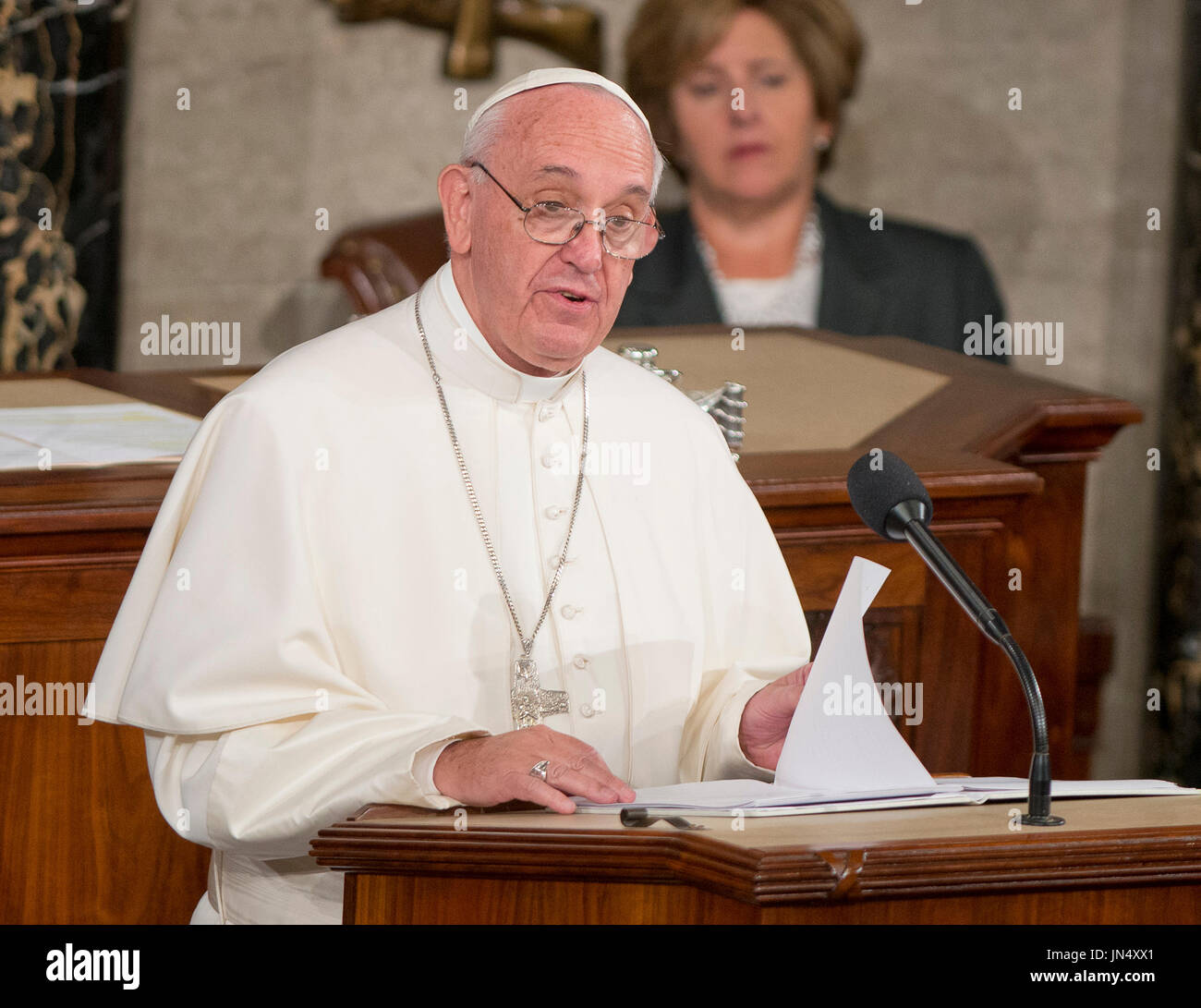 Pope Francis delivers an address to a Joint Session of the United ...