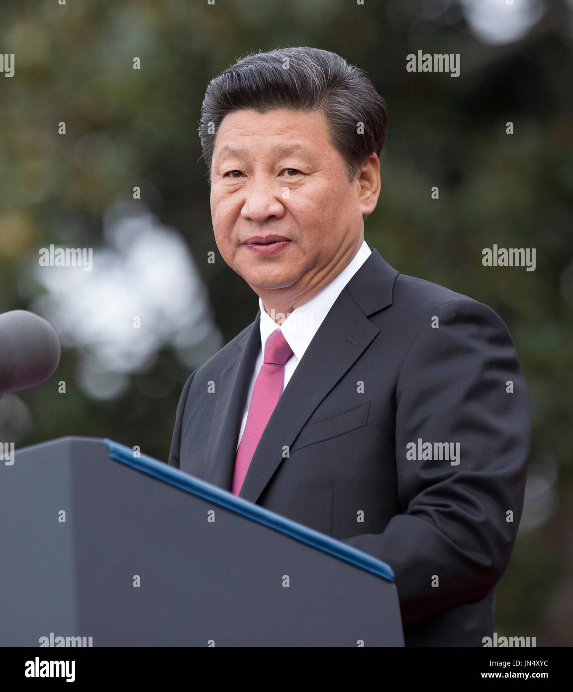 President XI Jinping of China participates in an arrival ceremony ...