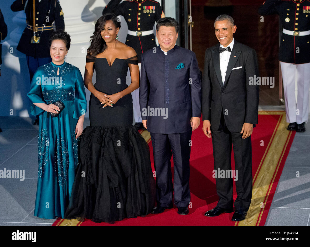 United States President Barack Obama, right, and First Lady Michelle ...
