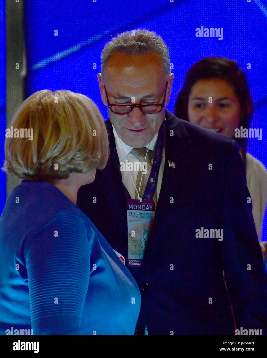 United States Senator Chuck Schumer (Democrat of New York) on the ...
