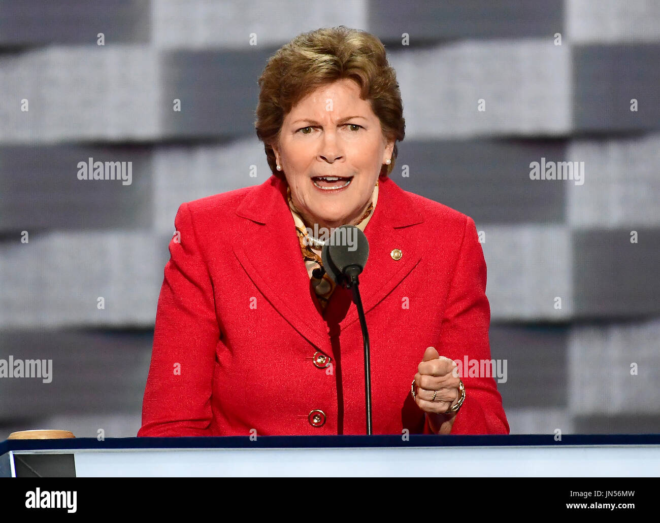United States Senator Jeanne Shaheen (Democrat of New Hampshire) makes ...