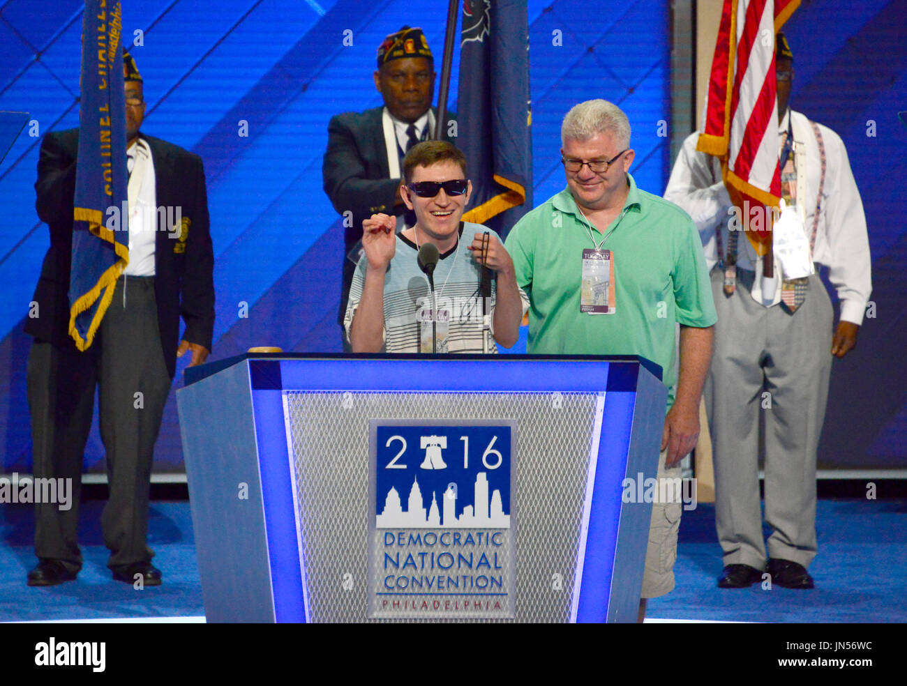 Timmy Kelly, 23, of Philadelphia, Pennsylvania who was born blind and ...