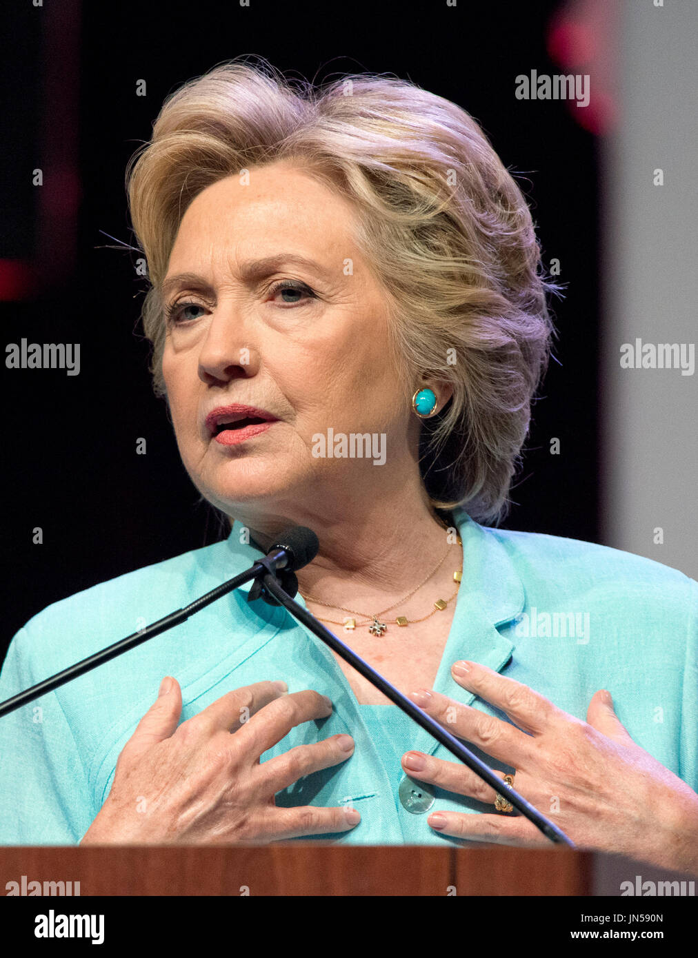 Hillary Clinton, the Democratic Party nominee for President of the ...