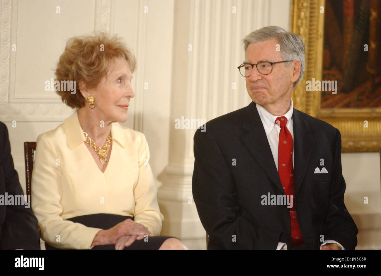Washington, DC - July 9, 2002 -- Former First Lady Nancy Reagan and ...