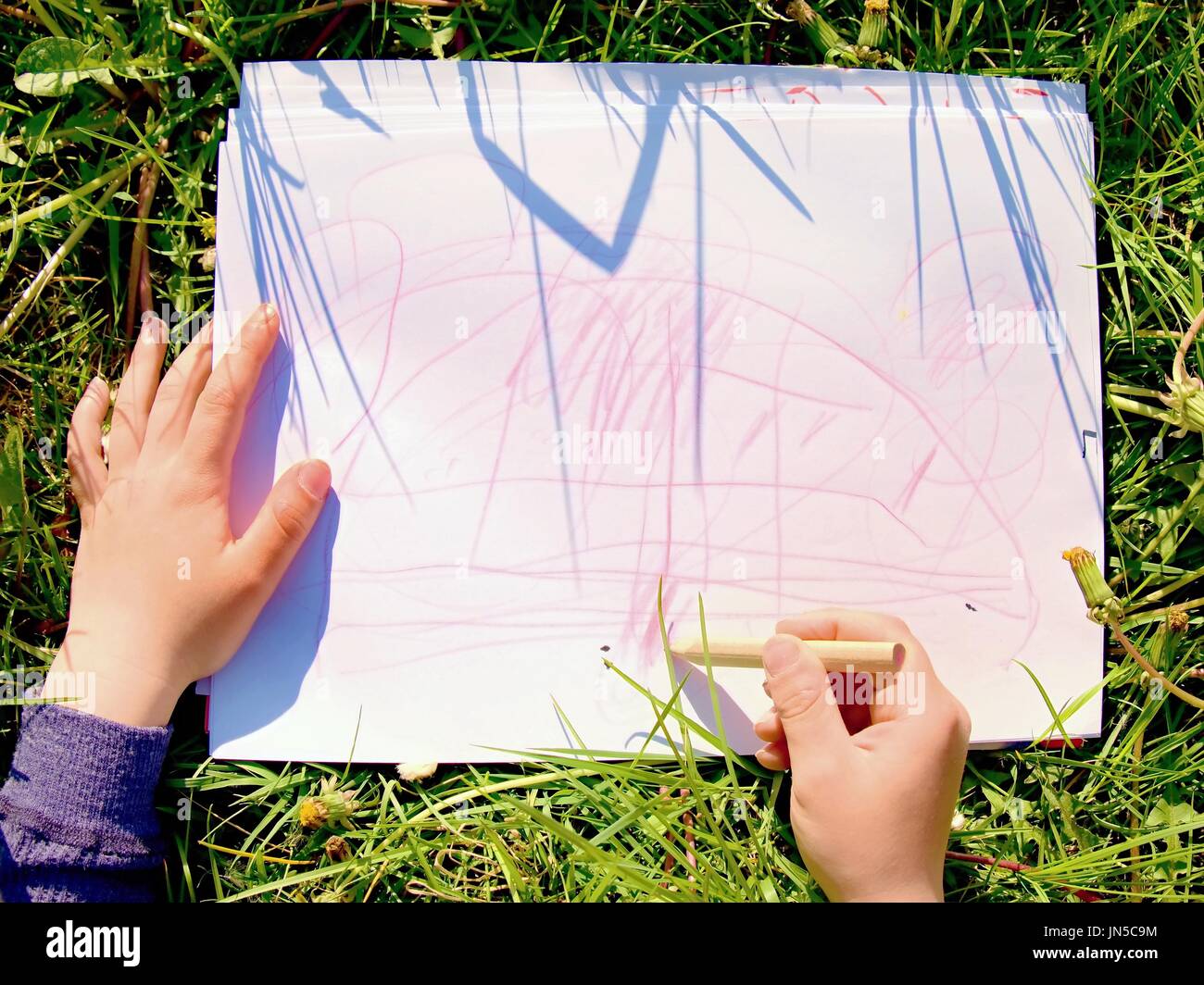 Child's Hand Drawing High Resolution Stock Photography and Images - Alamy