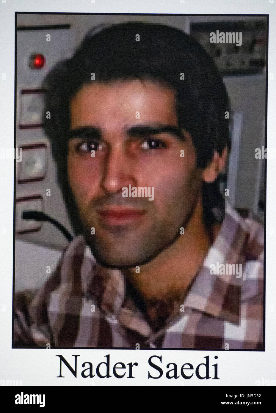 Mug shot of Nader Saedi, one of the cyber hackers employed by the ...