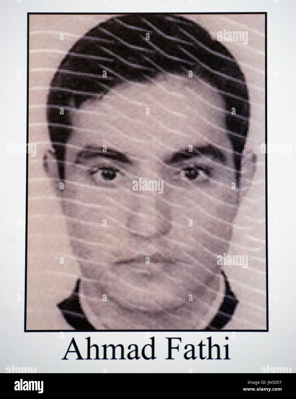 Mug shot of Ahmad Fathi, one of the cyber hackers employed by the ...
