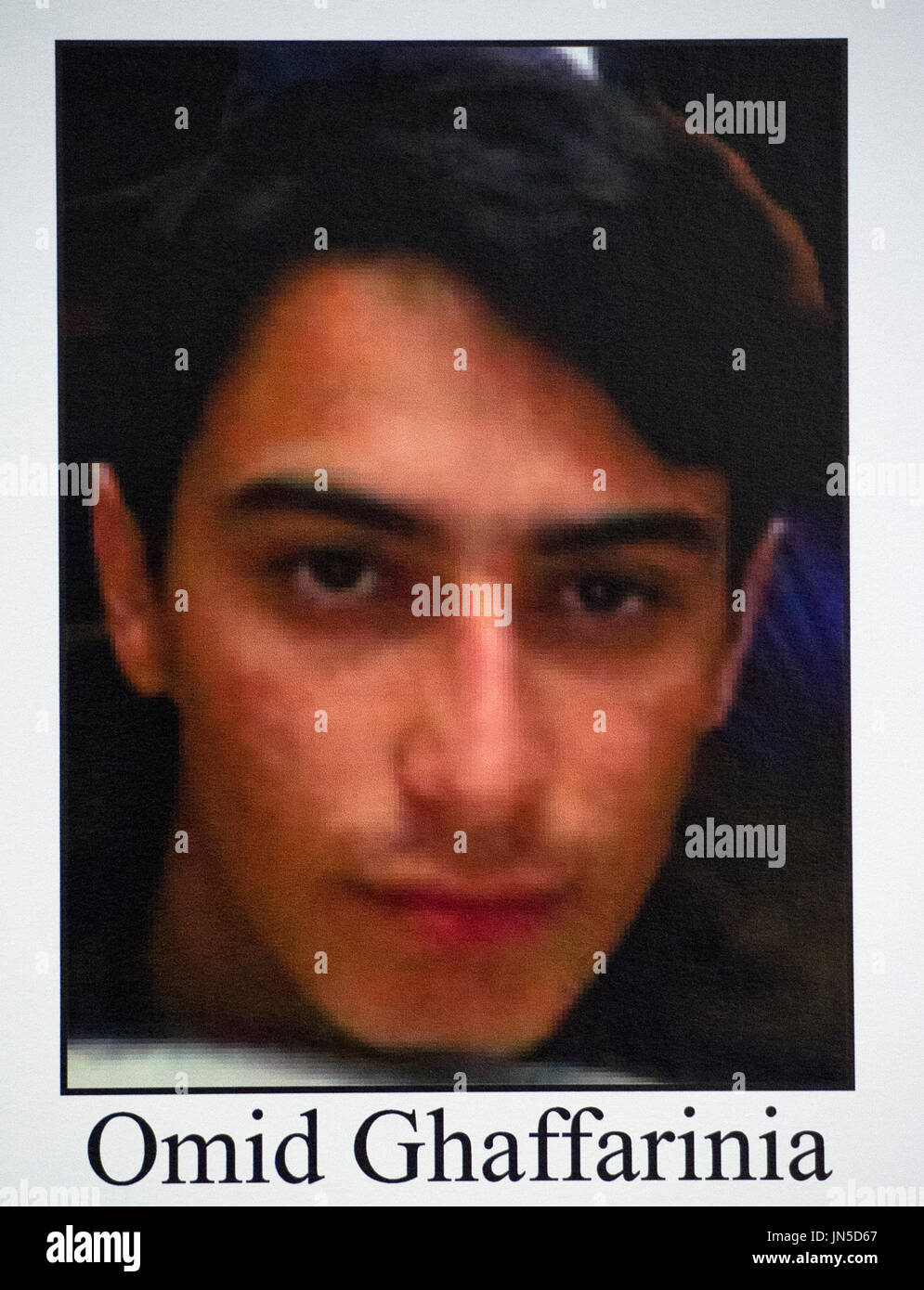 Mug shot of Omid Ghaffarinia, one of the cyber hackers employed by the ...