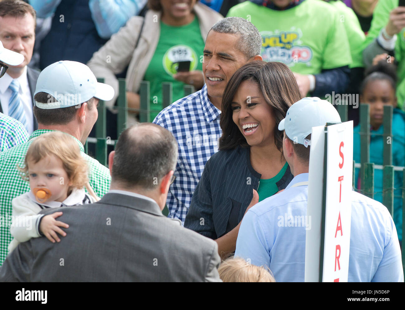 United States President Barack Obama and first lady Michelle Obama host ...