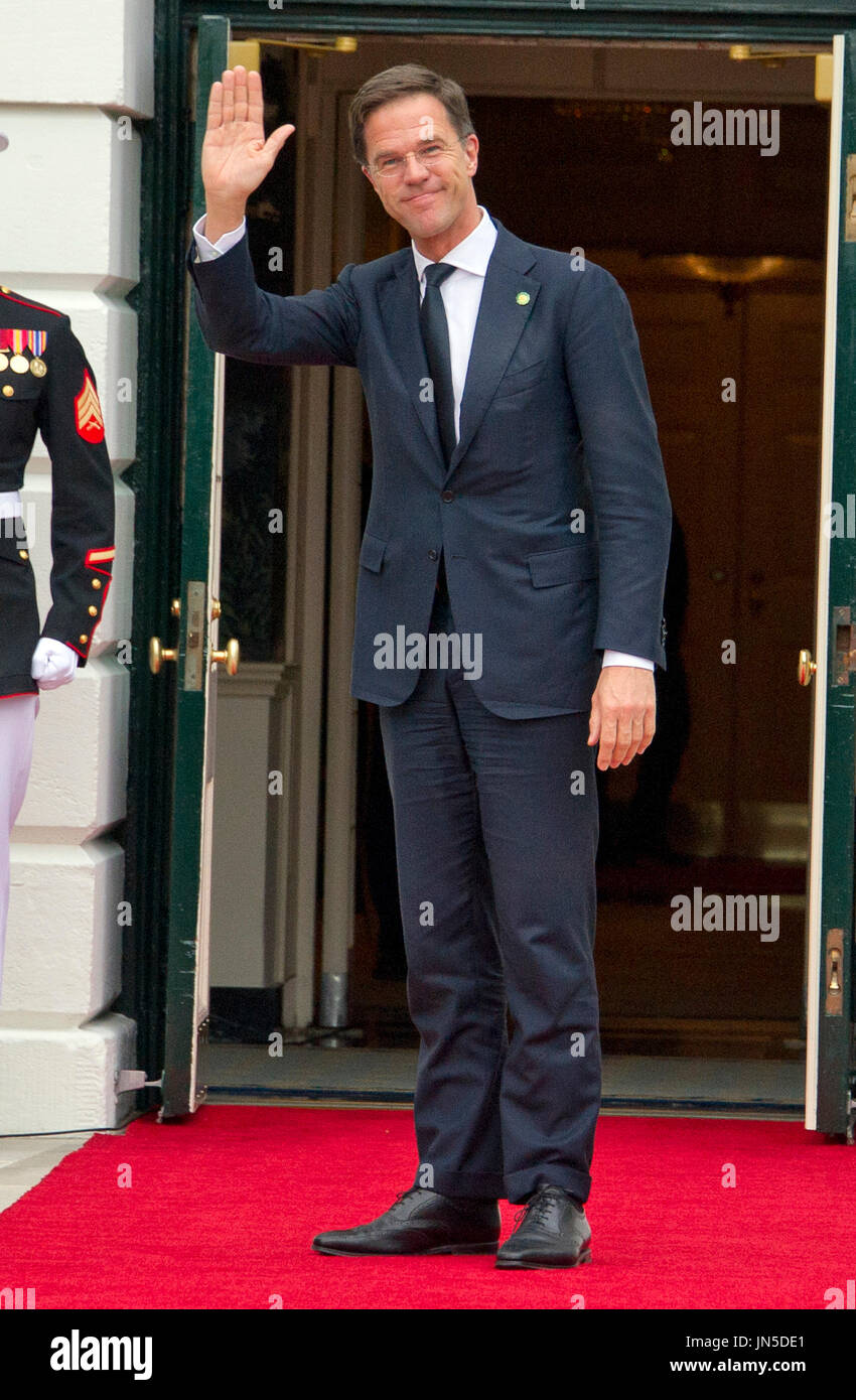 Mark Rutte, Prime Minister of the Kingdom of the Netherlands arrives ...