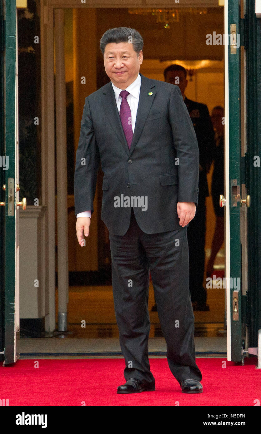 Xi Jinping, President of the People's Republic of China arrives for the ...