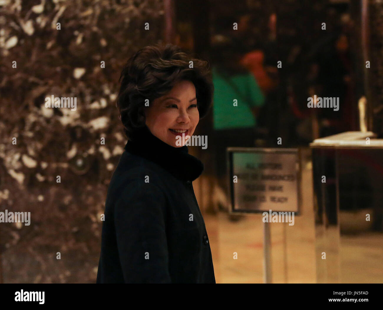 Former United States Secretary of Labor Elaine Chao arrives for a ...