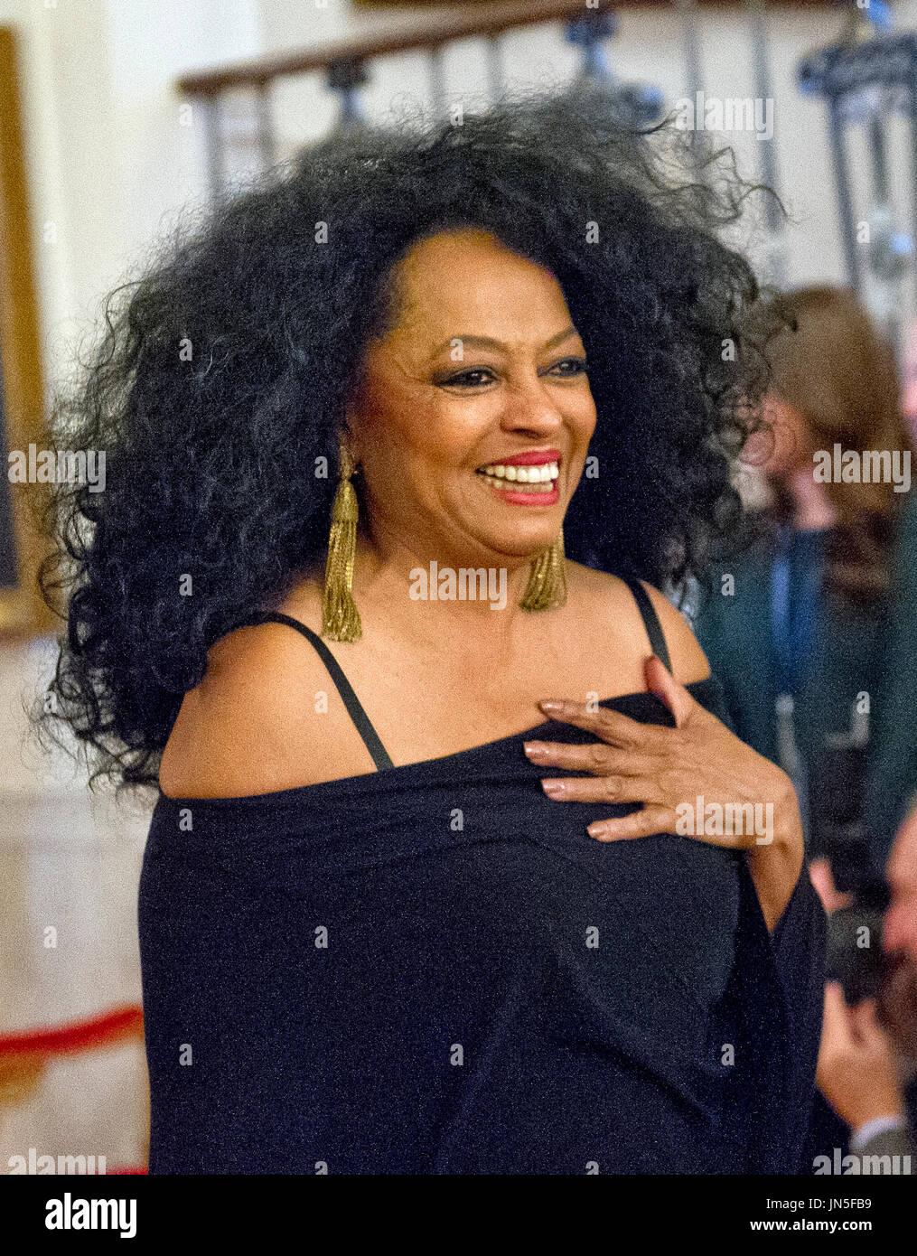 Singer Diana Ross arrives to accept Presidential Medal of Freedom, the ...