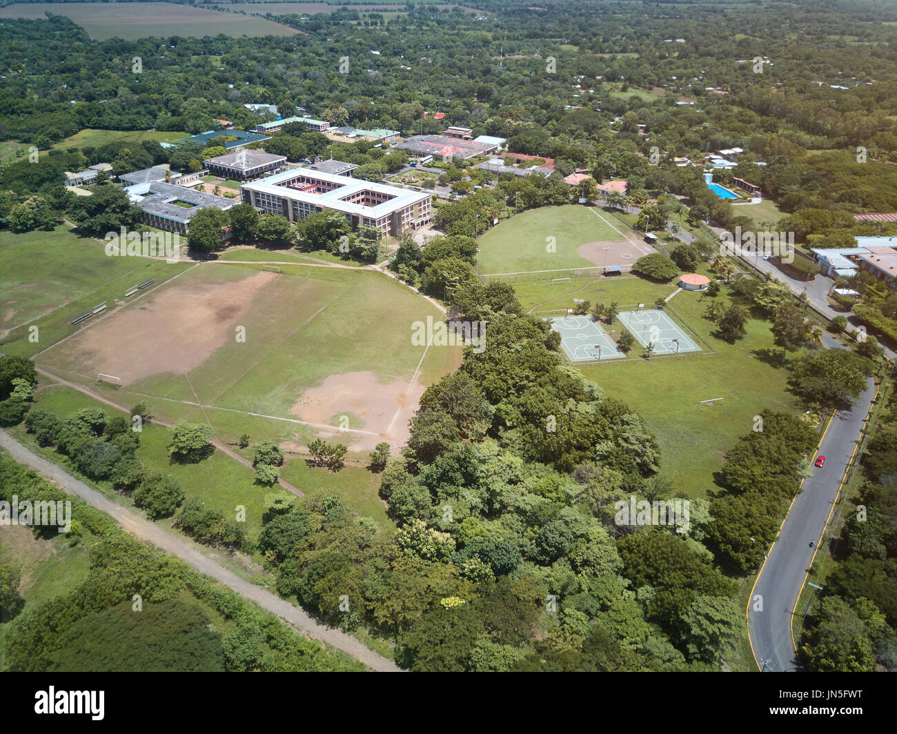 Aerial view park playground equipment hi-res stock photography and ...
