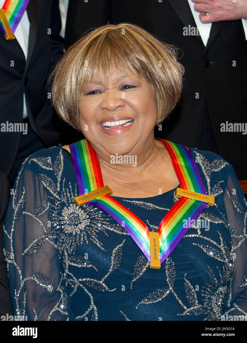 Gospel and blues singer Mavis Staples, one of the five recipients of ...