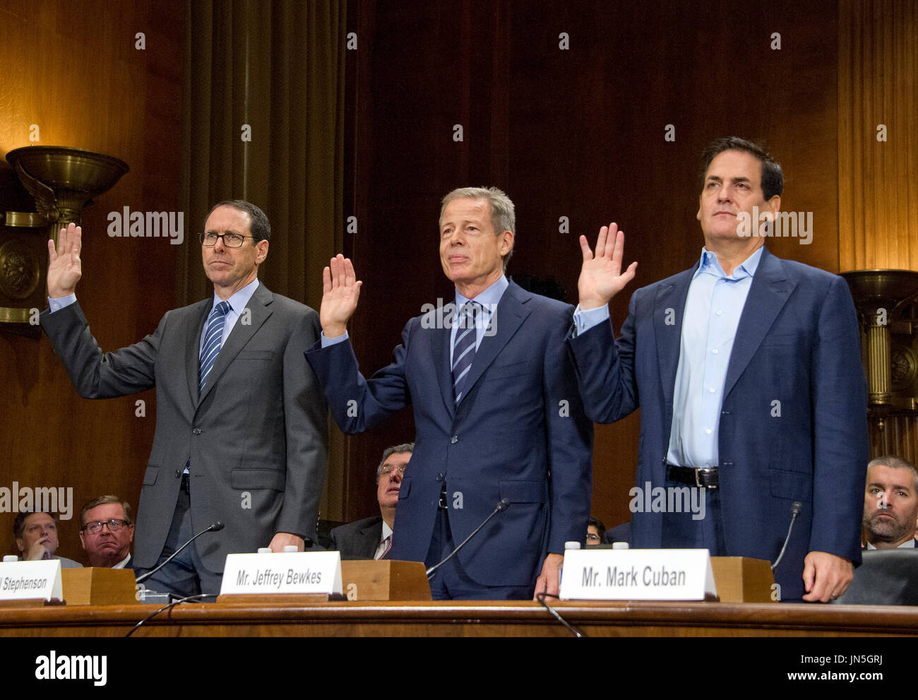 From left to Right: Randall Stephenson, Chairman & Chief Executive ...