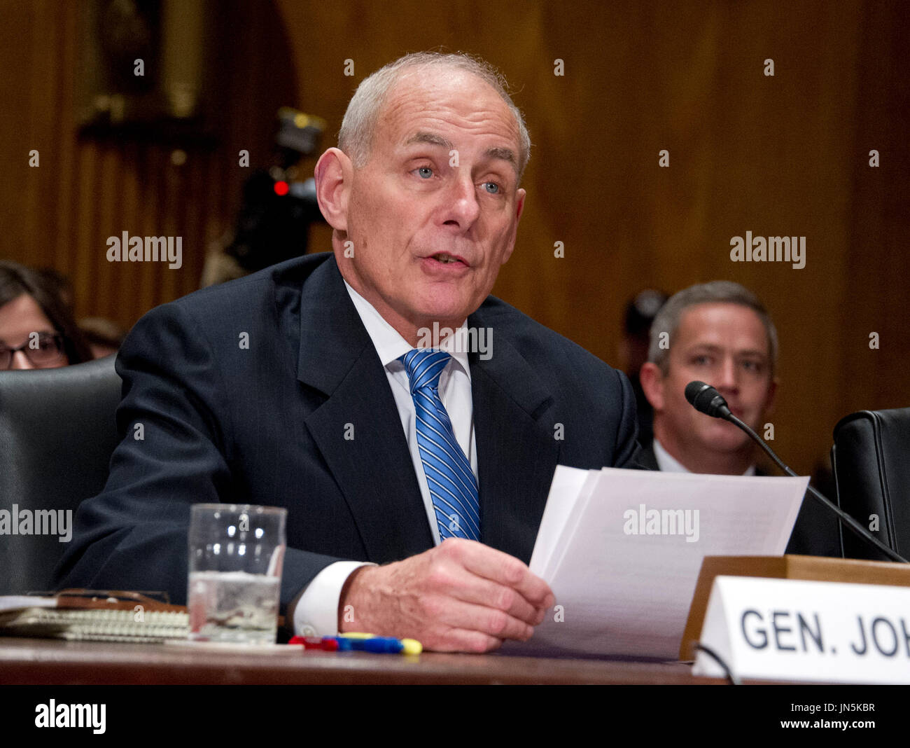 General John F. Kelly, USMC (Retired) delivers his opening remarks as ...