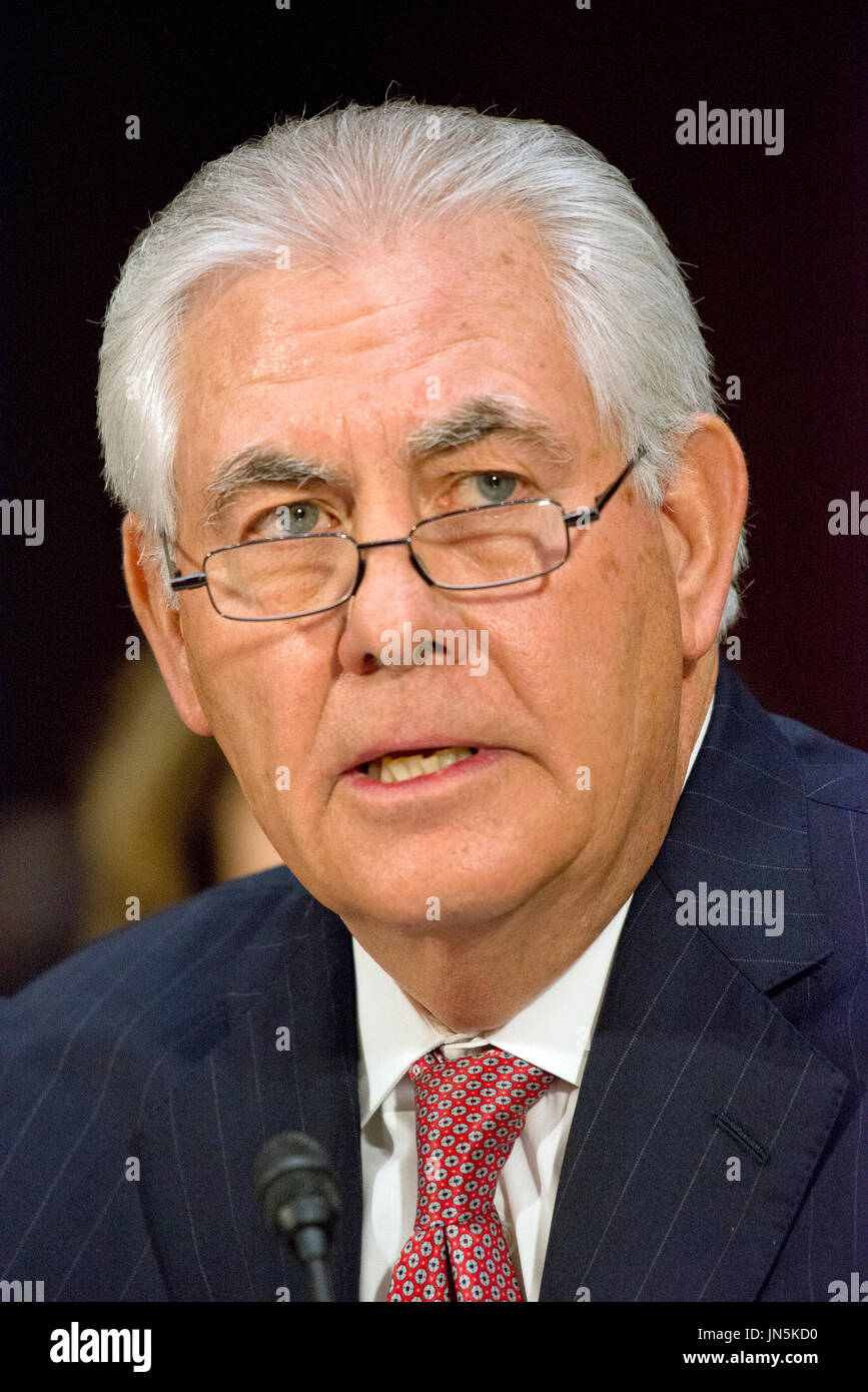 Rex Wayne Tillerson, former chairman and chief executive officer of ...
