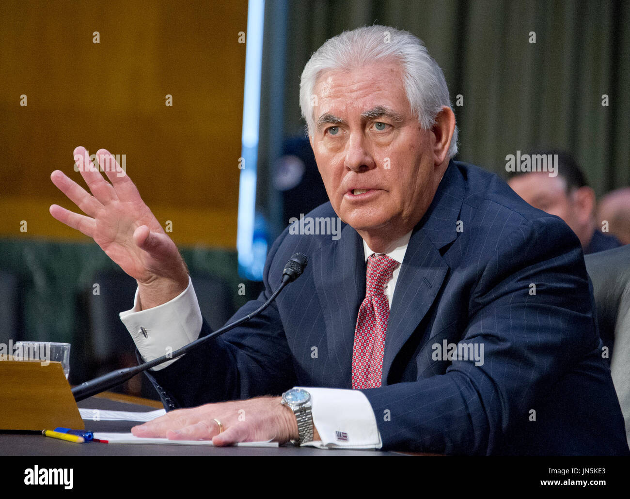 Rex Wayne Tillerson, former chairman and chief executive officer of ...