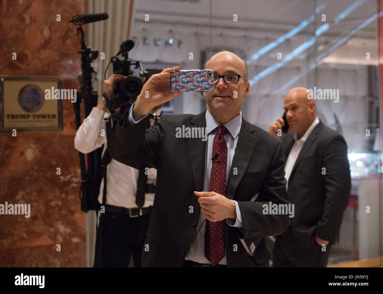 Michael Allen, co-founder and executive editor of AXIOS Media, arrives ...