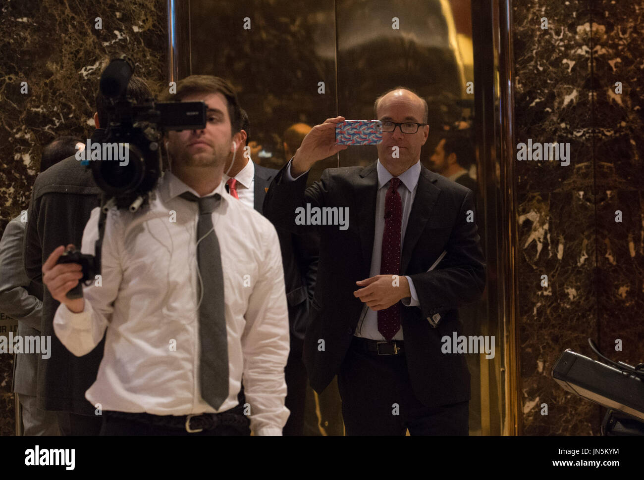 Michael Allen, co-founder and executive editor of AXIOS Media, arrives ...