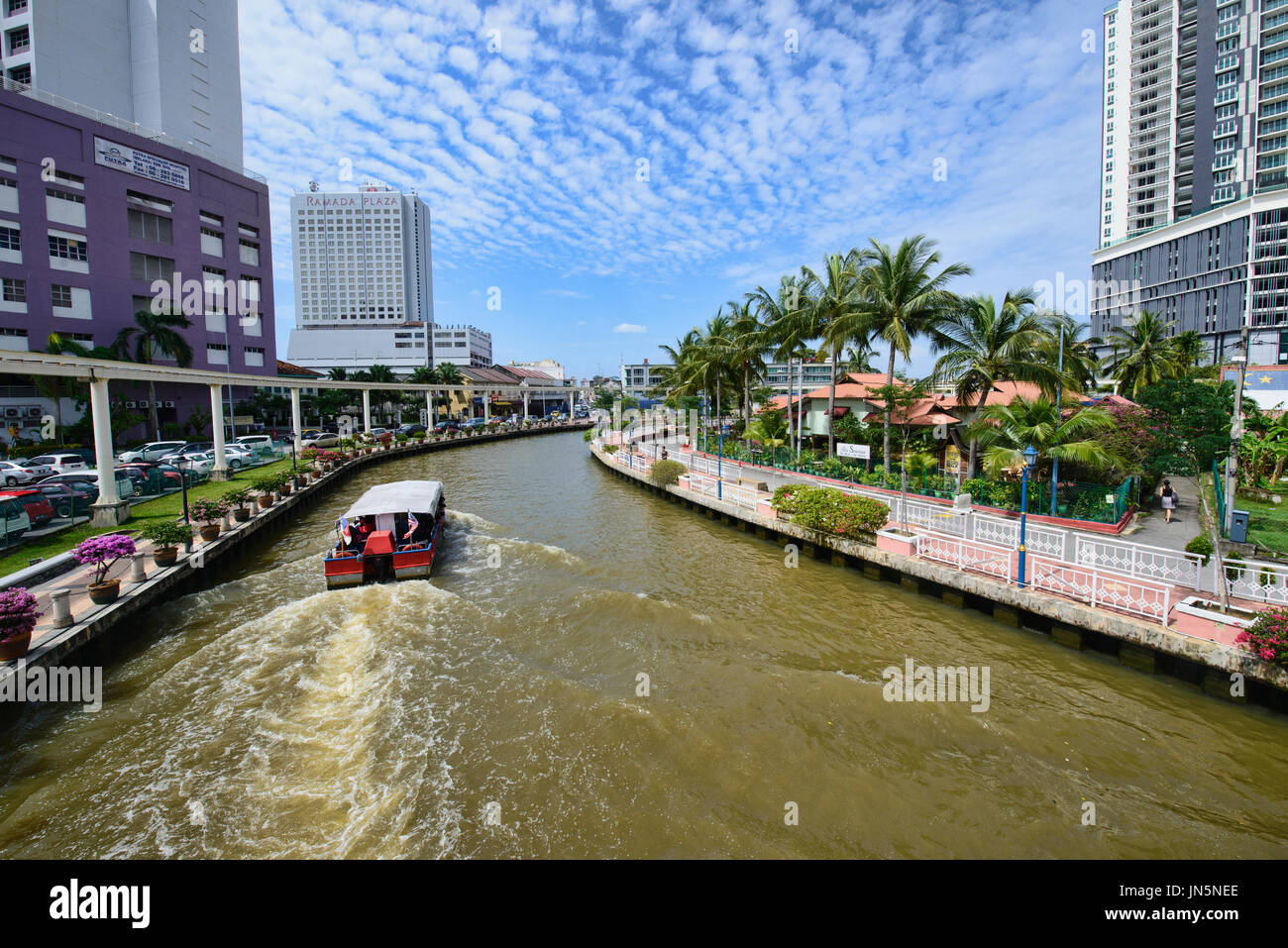View of the Melaka River, Malacca, Malaysia Stock Photo - Alamy