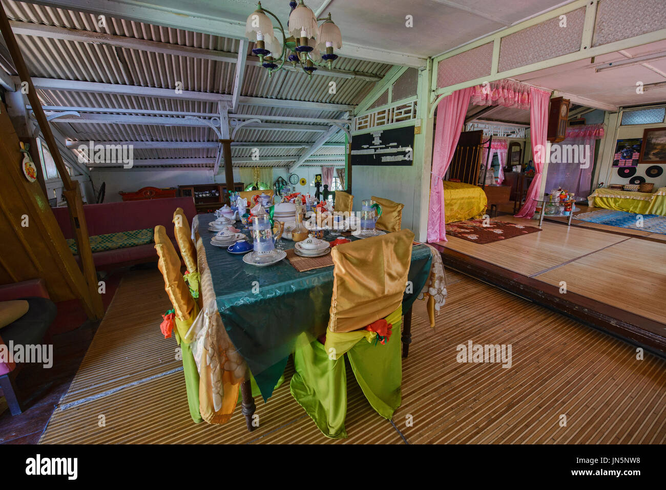 Interior of Villa Sentosa, preserved traditional home and living museum ...