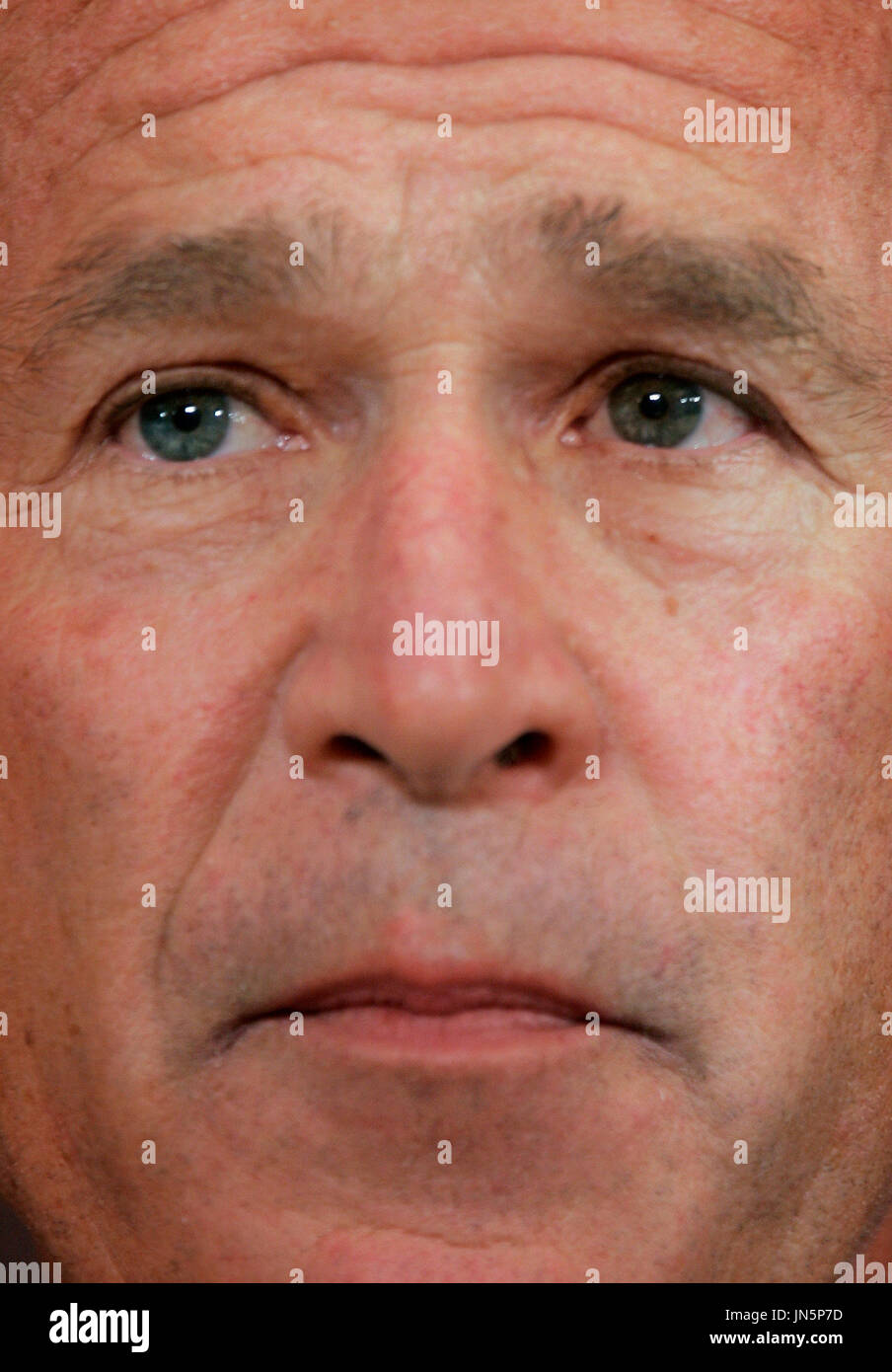 United States President George W Bush speaks in the Old Executive ...