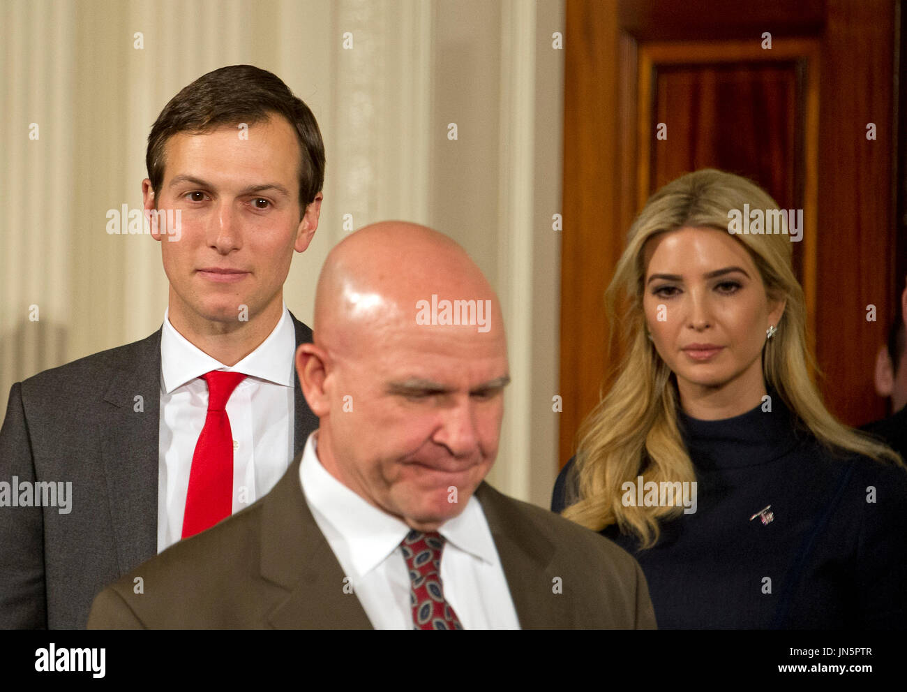 Jared Kushner and Ivanka Trump arrive prior to United States President ...