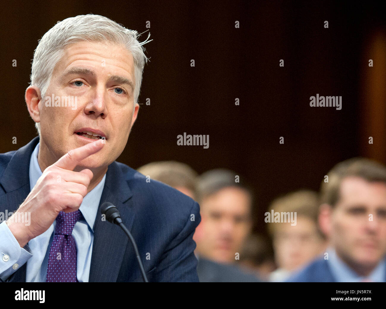 Judge Neil Gorsuch testifies before the United States Senate Judiciary ...