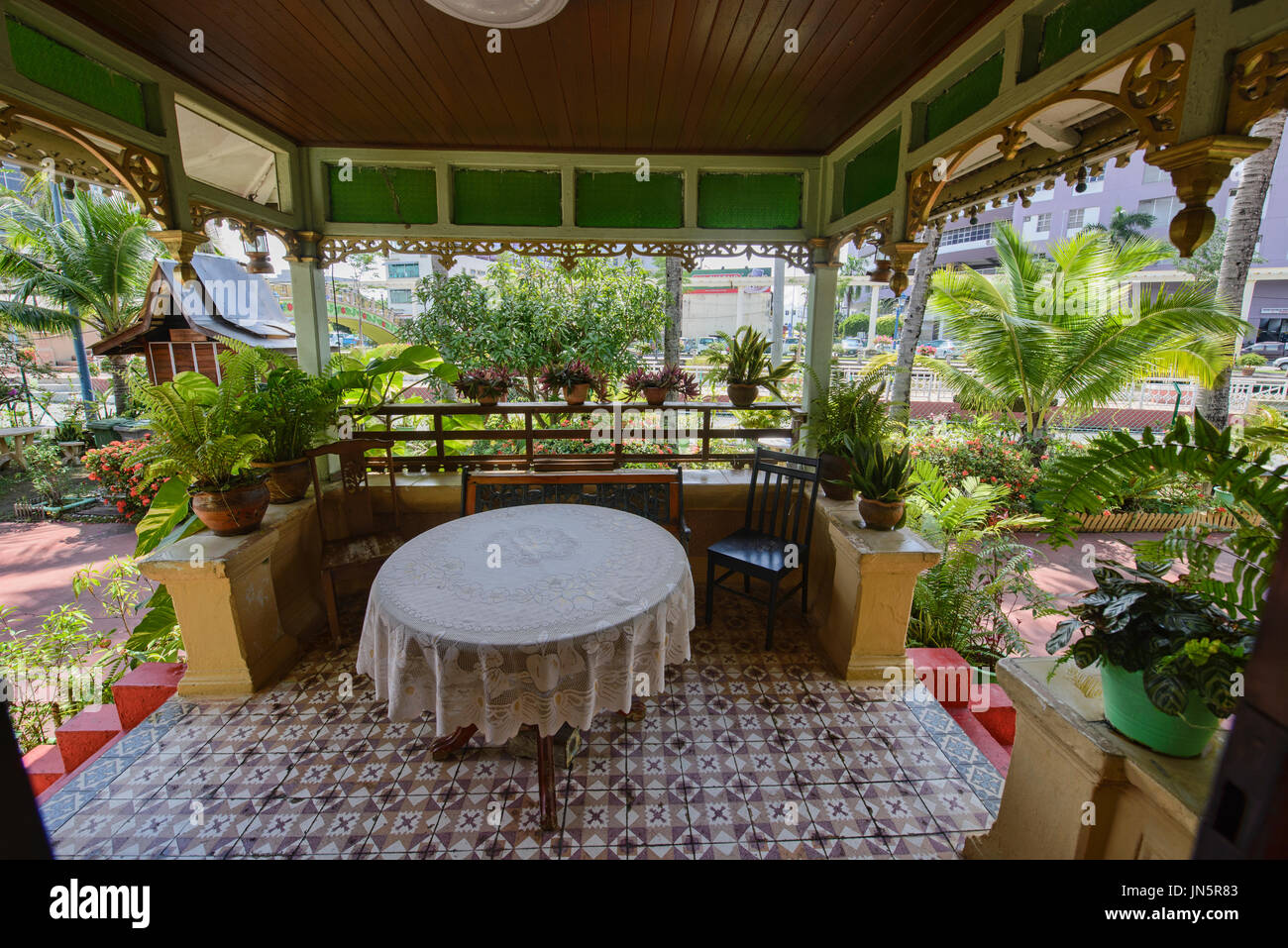 Interior of Villa Sentosa, preserved traditional home and living museum ...