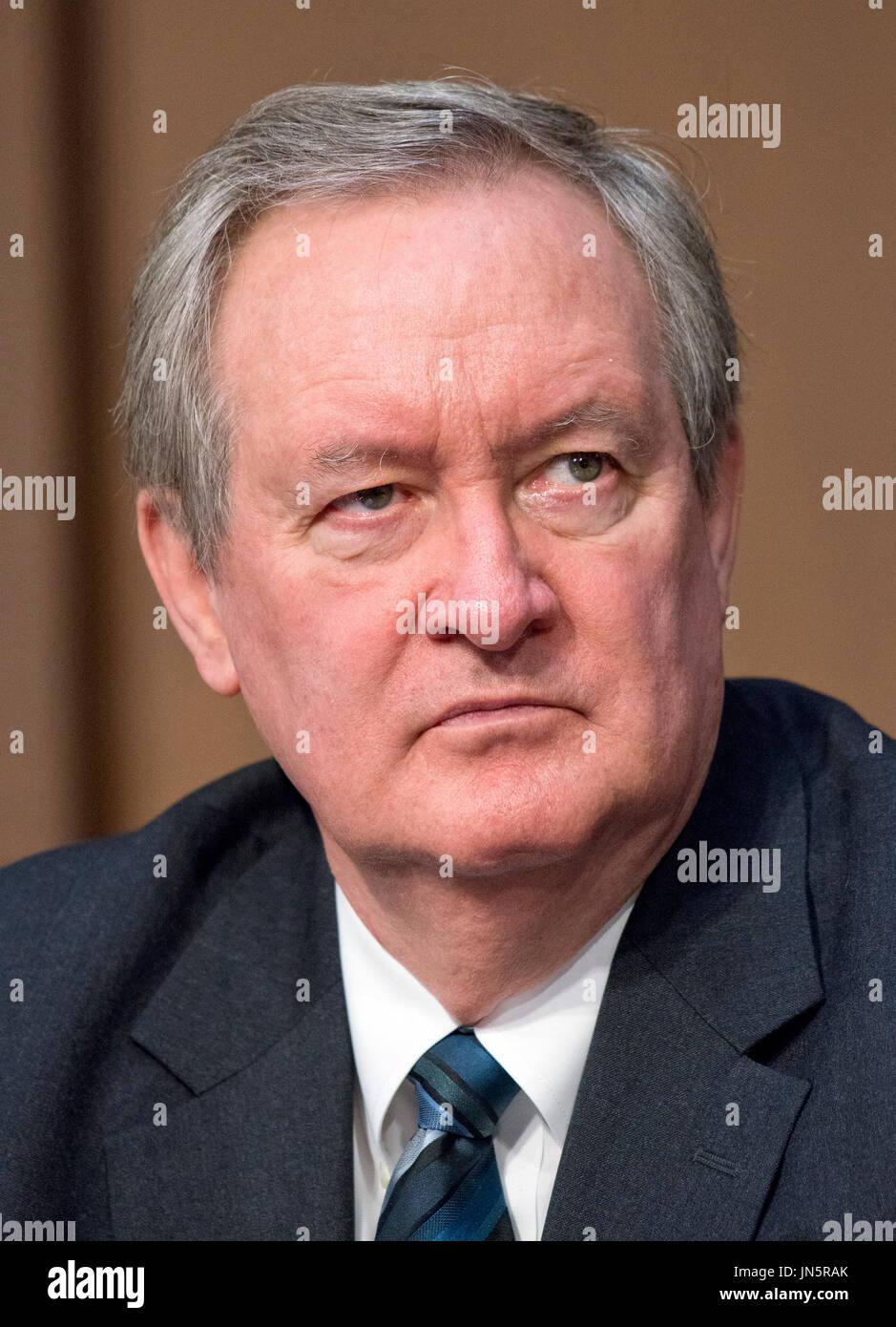 United States Senator Mike Crapo (Republican of Idaho) listens as Judge ...