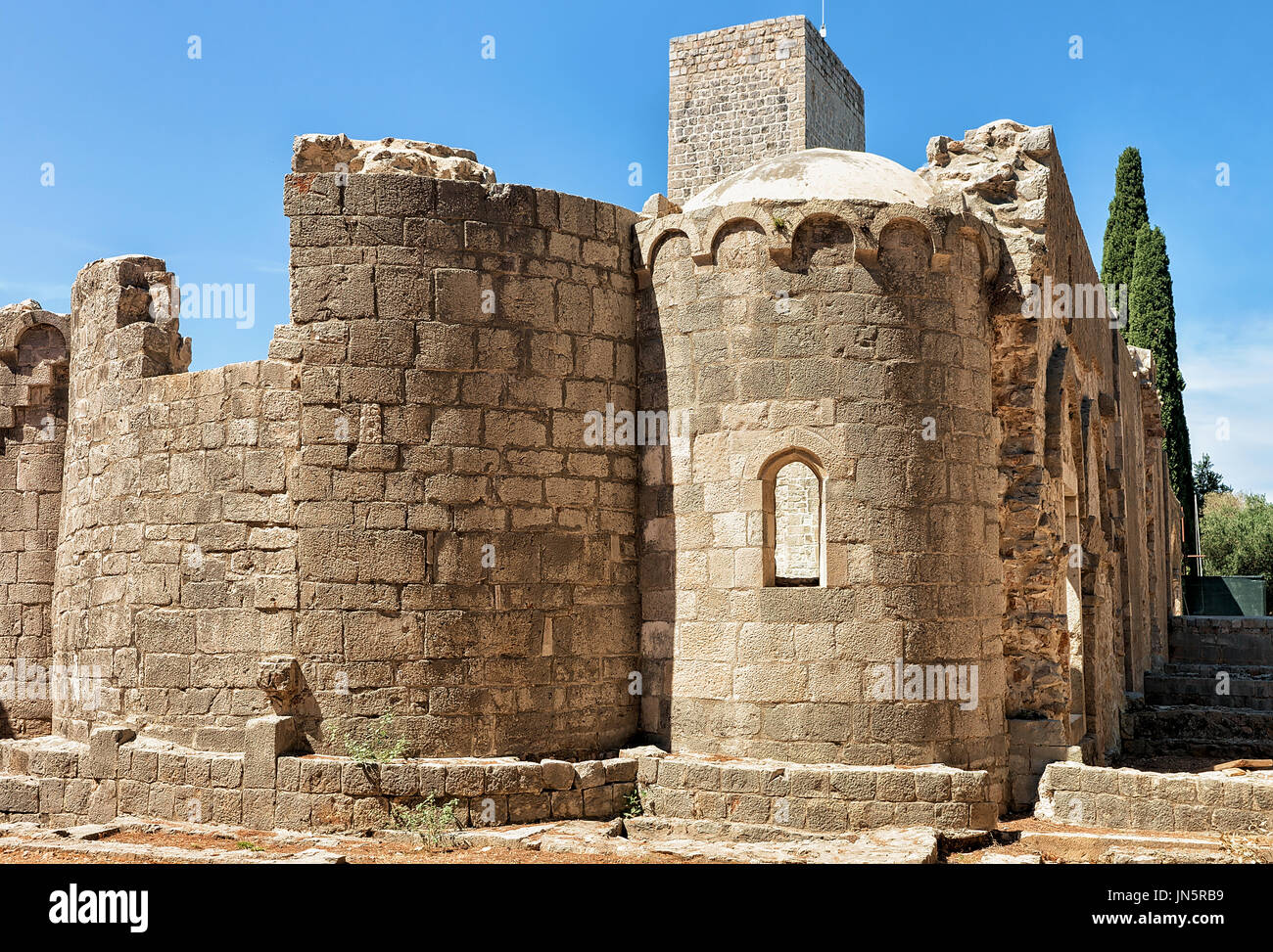Ancient monastery of Lokrum Island, Dubrovnik, Croatia Stock Photo - Alamy