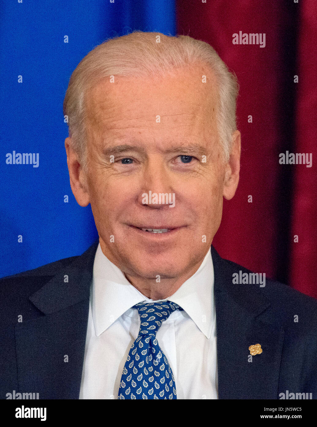 United States Vice President Joe Biden attends the ceremony where the ...