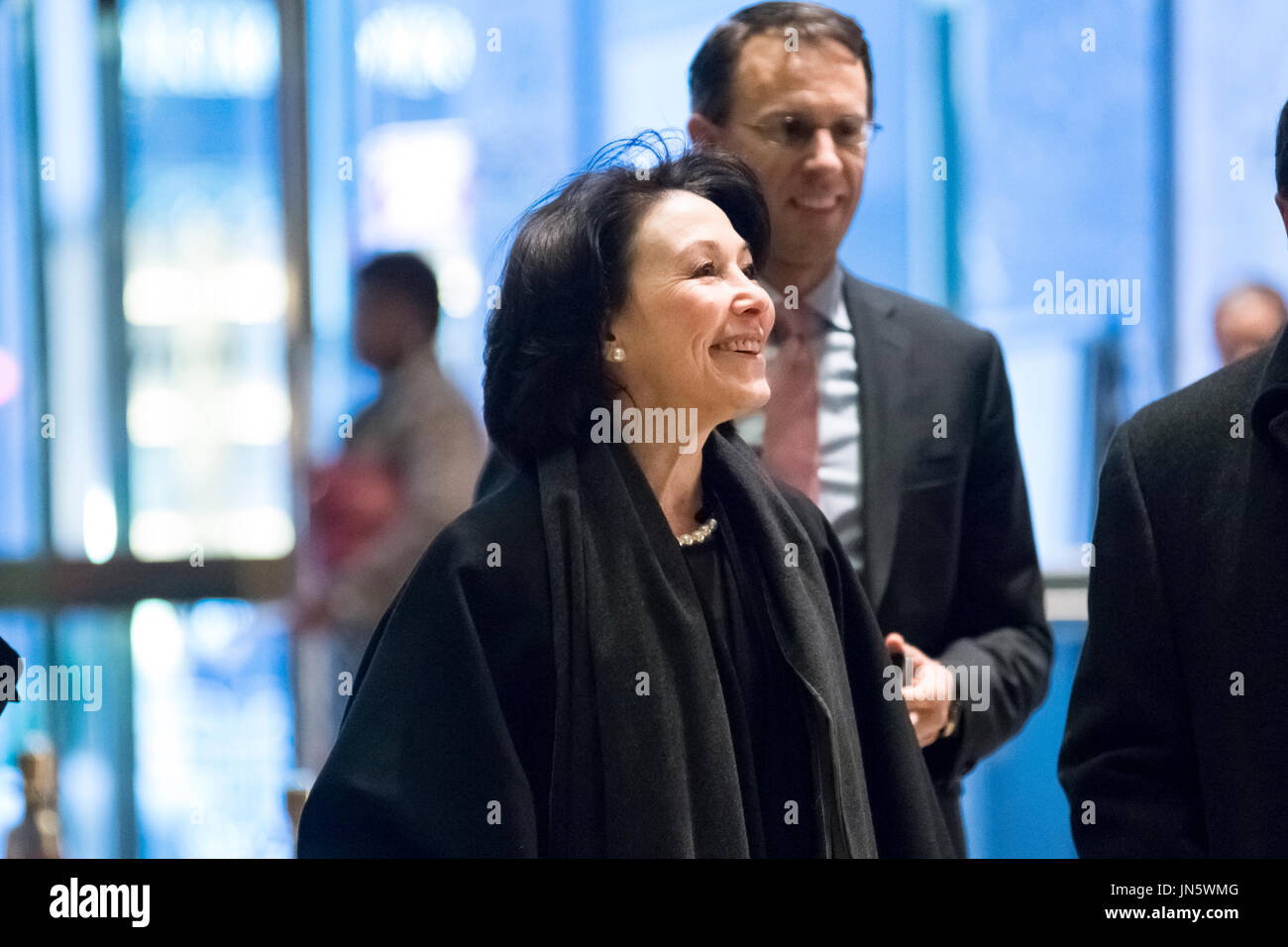 Safra Catz, CEO of Oracle, is seen upon her arrival at Trump Tower in ...