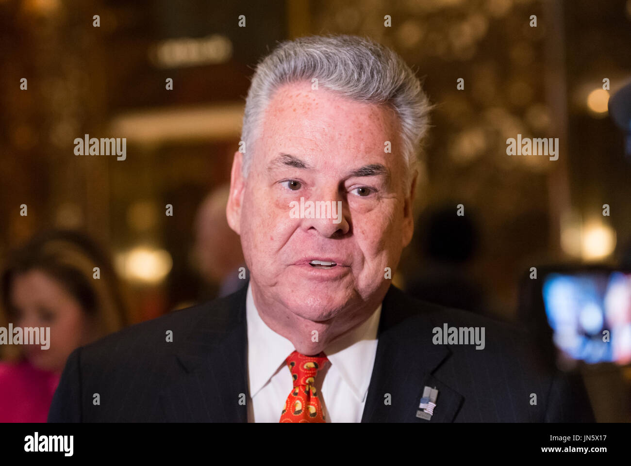 United States Representative Peter King (Republican of New York) speaks ...