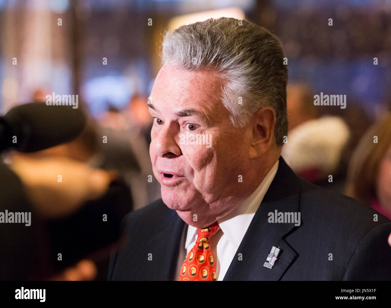 United States Representative Peter King (Republican of New York) speaks ...