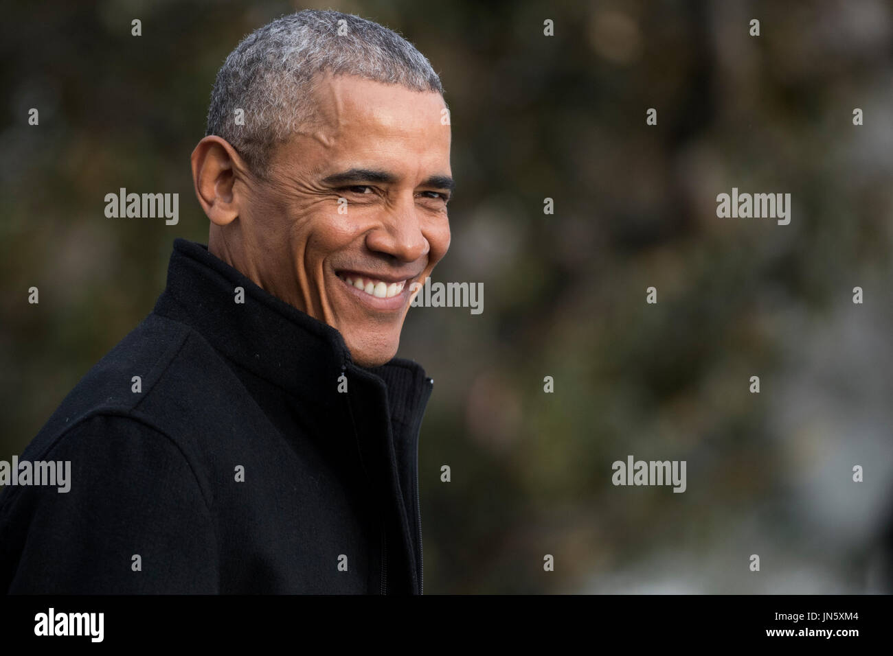 US President Barack Obama walks to board Marine One on the South Lawn ...
